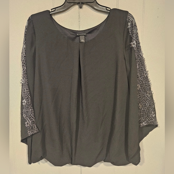 new directions | Tops | New Directions Blouse Black 34 Sleeves With ...